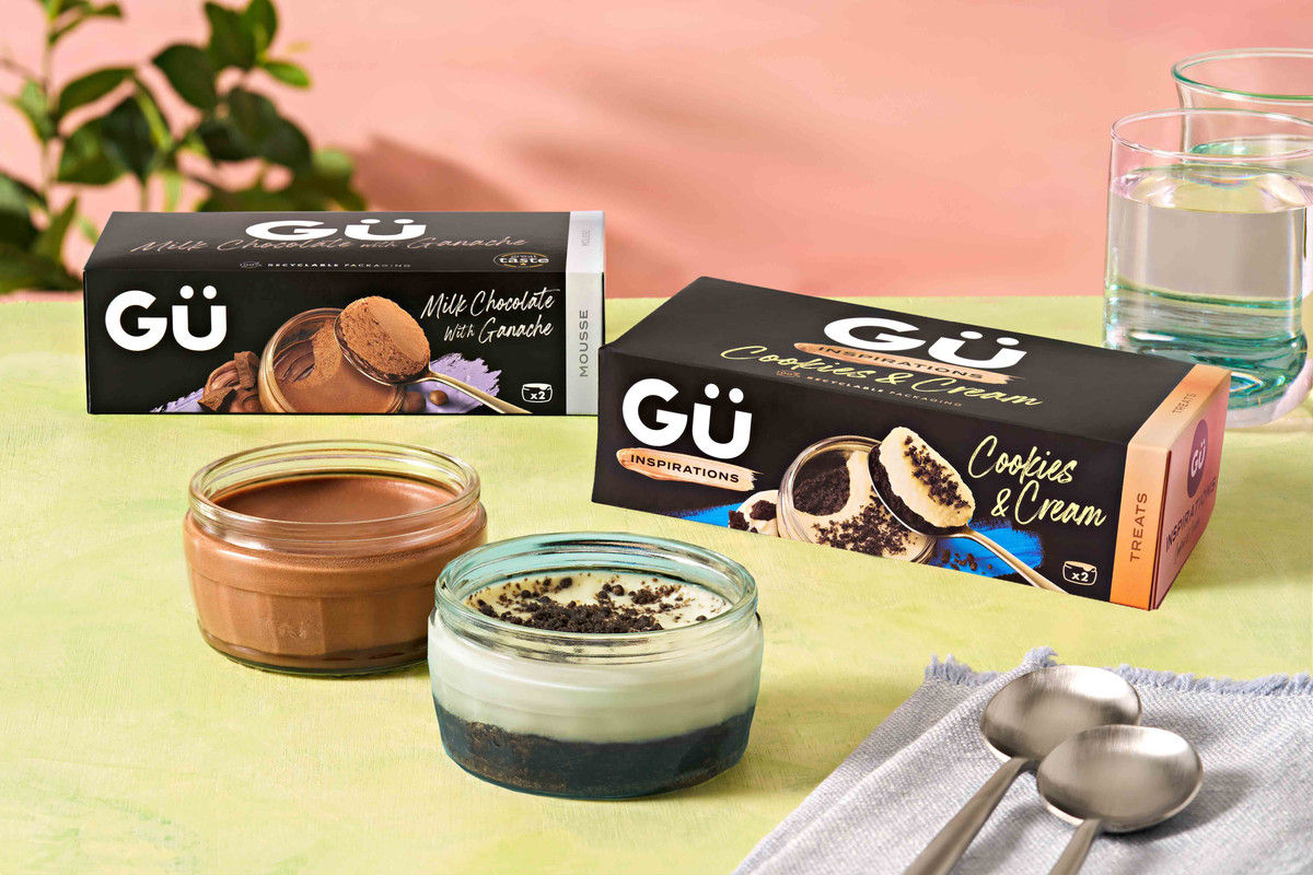 Gϋ Milk Chocolate Mousse and Gϋ Cookies & Cream Desserts Variety Bundle ...