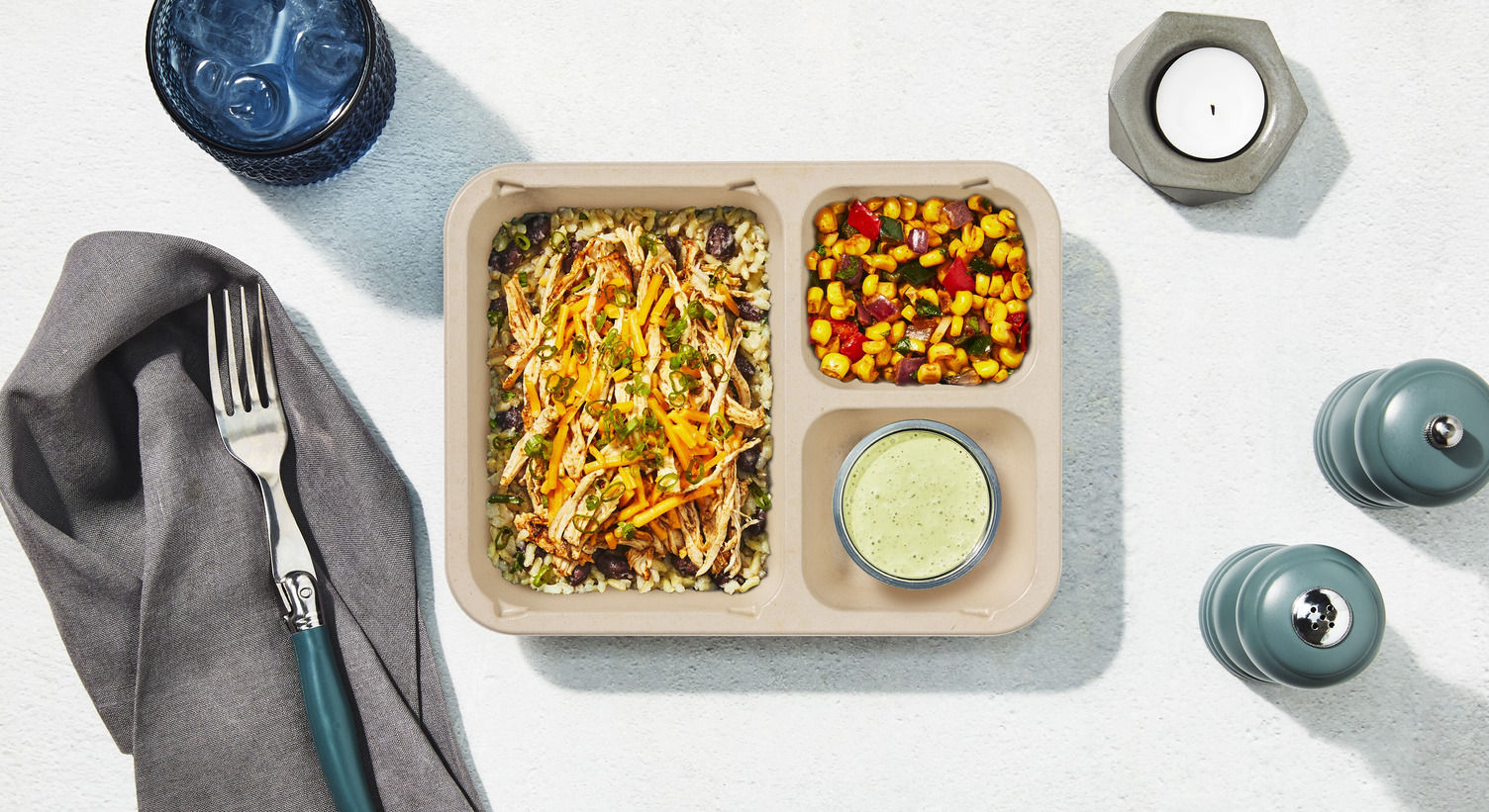 Ready-to-Heat: Pulled Chicken Taco Bowl Recipe | HelloFresh