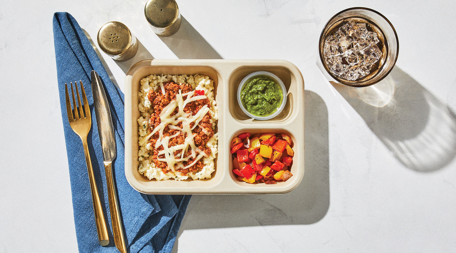 Prêt-à-réchauffer : Bol de bœuf haché au chimichurri Recette | HelloFresh