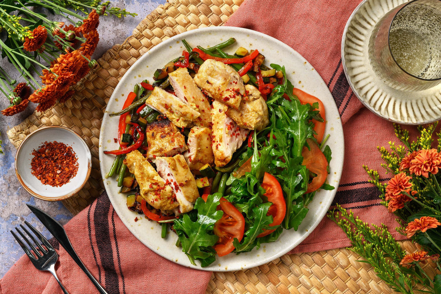 Green Thai Inspired Chicken Tray Bake Recipe | HelloFresh