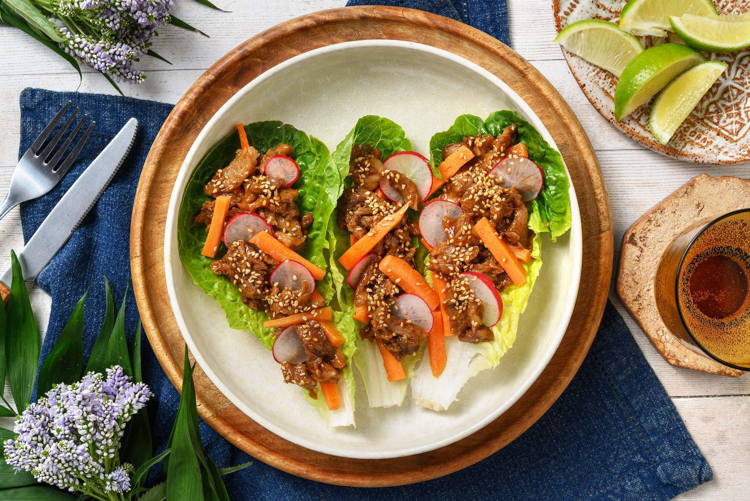 Shredded Hoisin Ginger Duck Lettuce Cups Recipe | HelloFresh