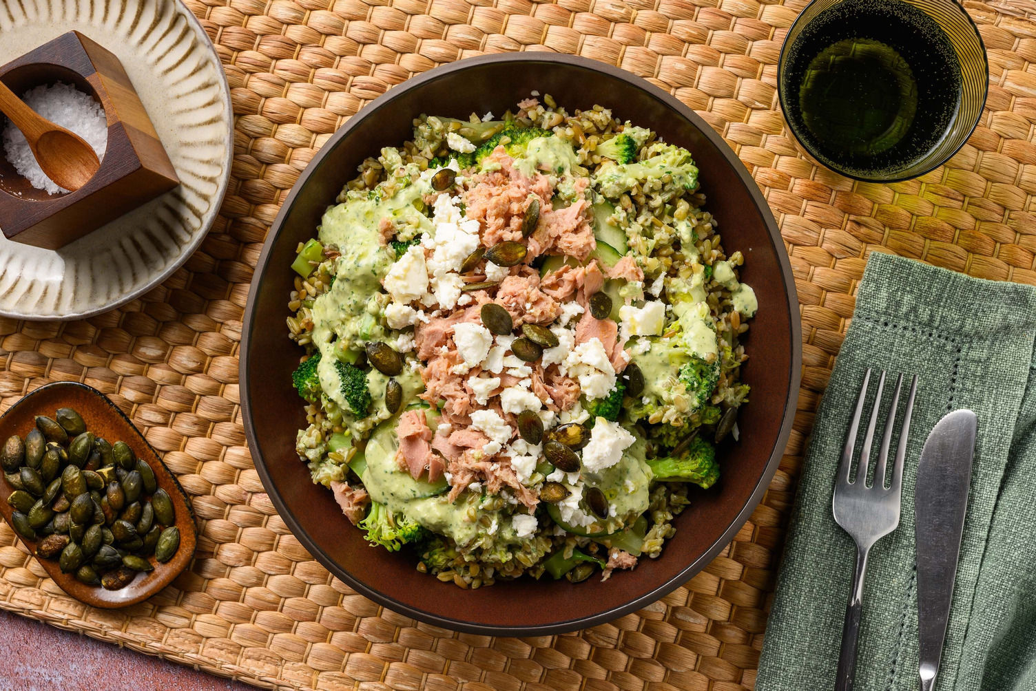 Green Goddess Perlencouscous Bio-Chicken Salad Rezept | HelloFresh