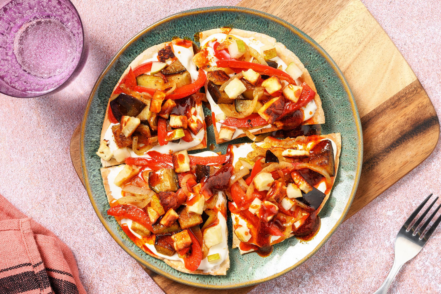 halloumi flatbread Recette | HelloFresh