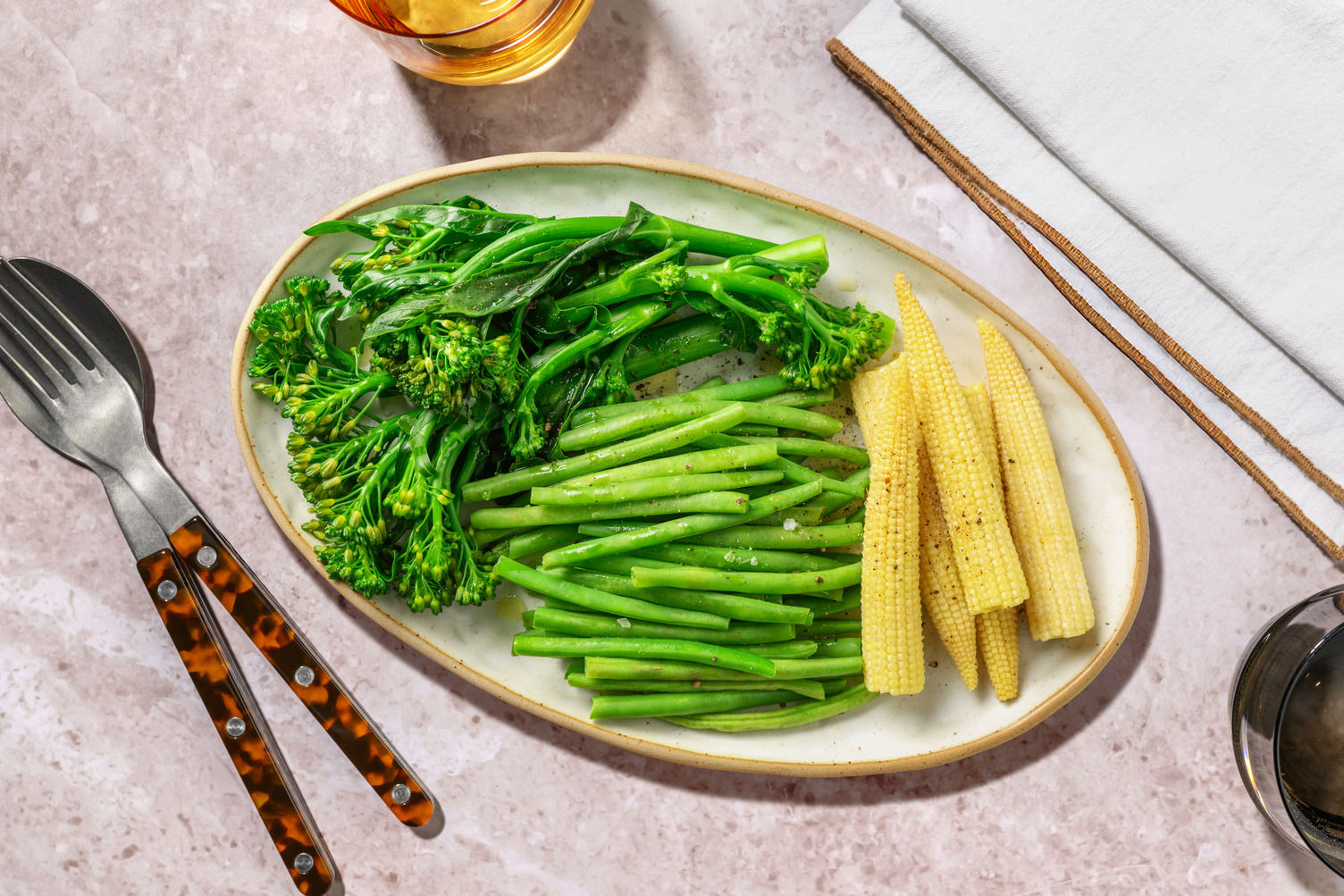 Tenderstem® Broccoli, Baby Corn and Fine Beans Recipe | HelloFresh