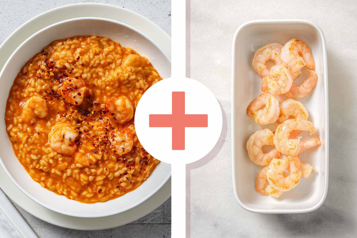 Double Prawn and Tomato Risotto Recipe | HelloFresh