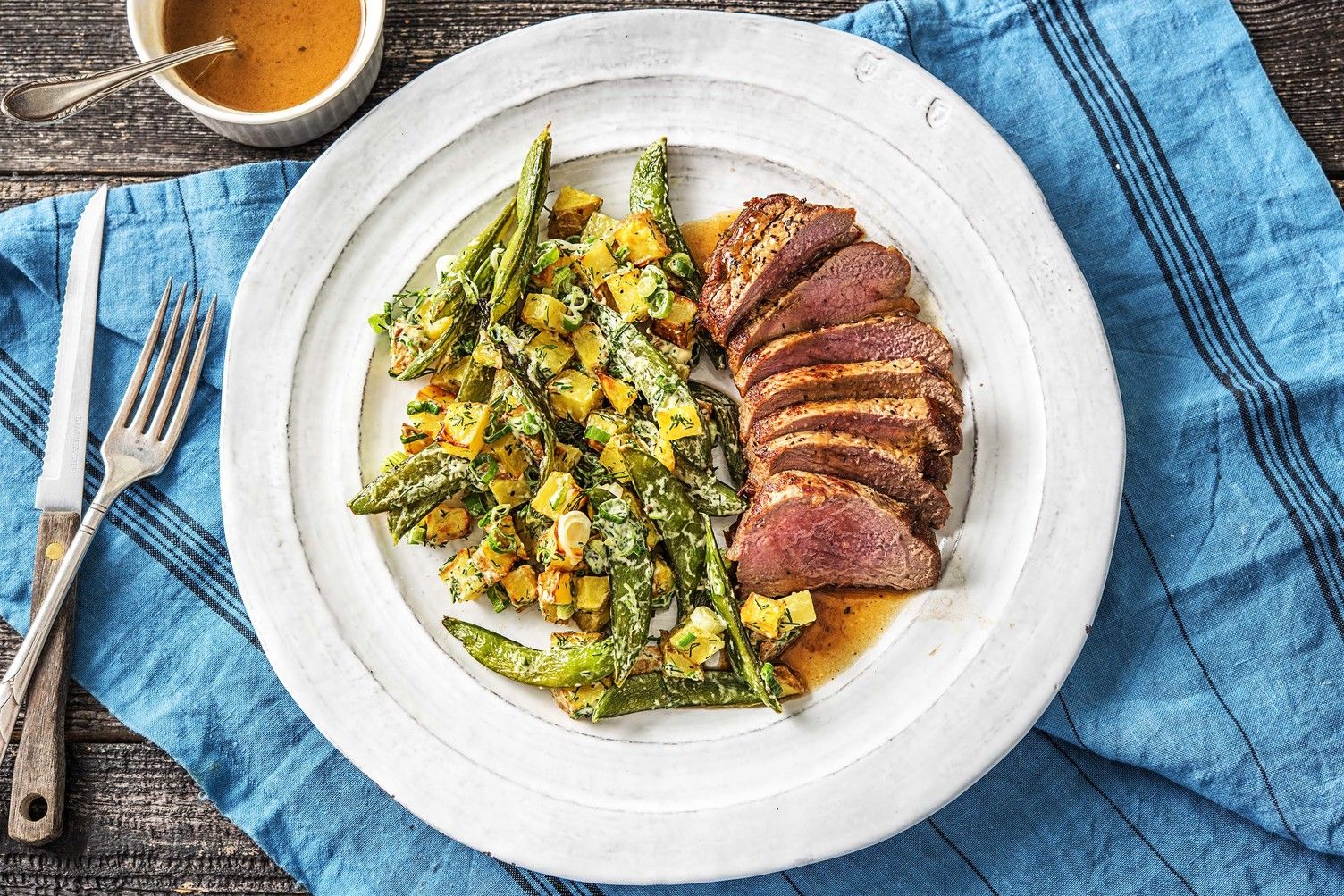 Pan-Seared Steak au Jus Recette | HelloFresh