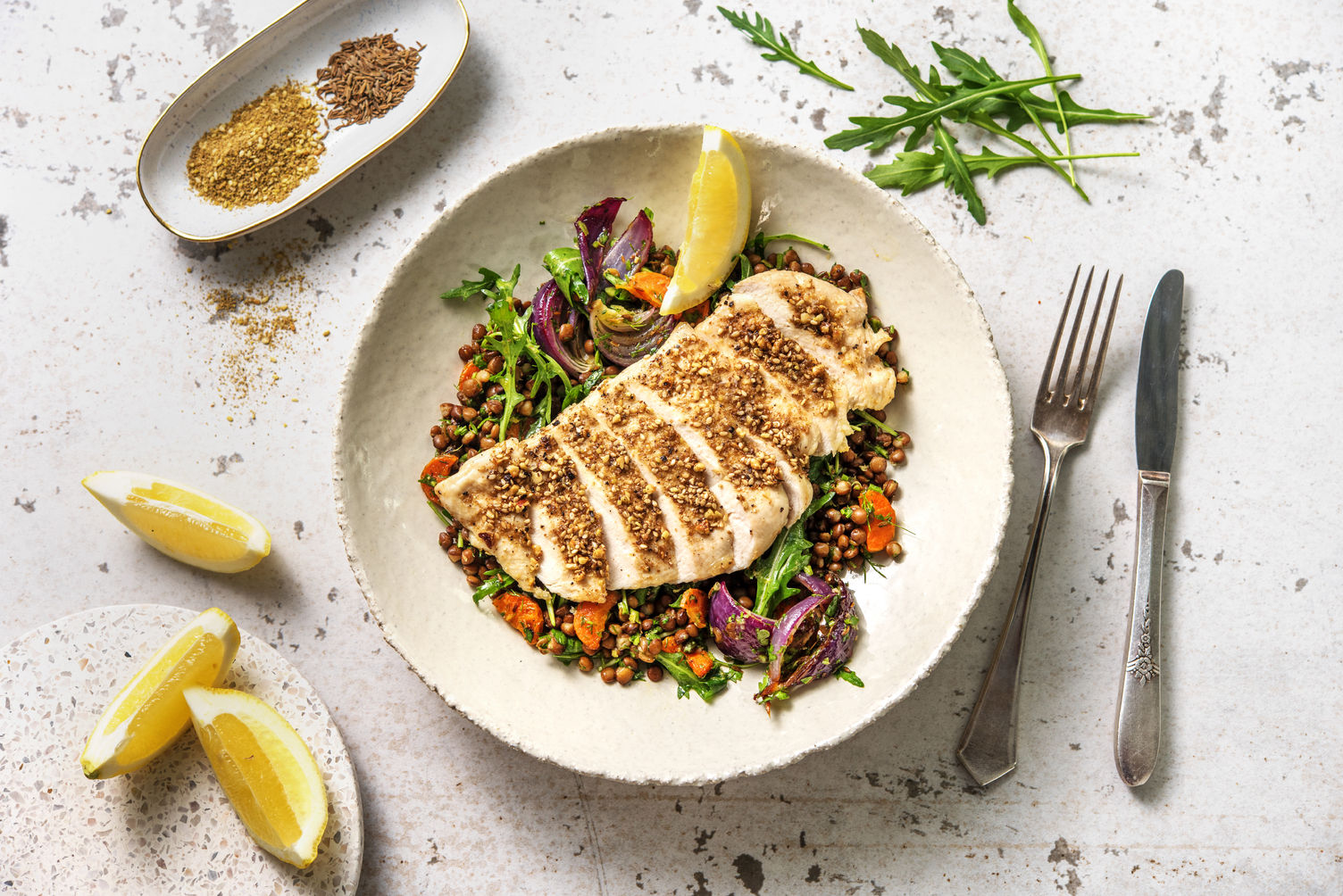 SUMMER ONLY Dukkah Spiced Chicken Recipe | HelloFresh