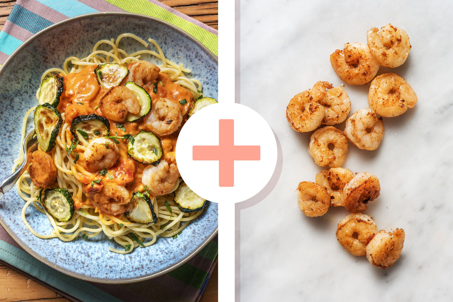 Double protein - NL: Spaghetti met dubbele portie garnalen in kerrie ...