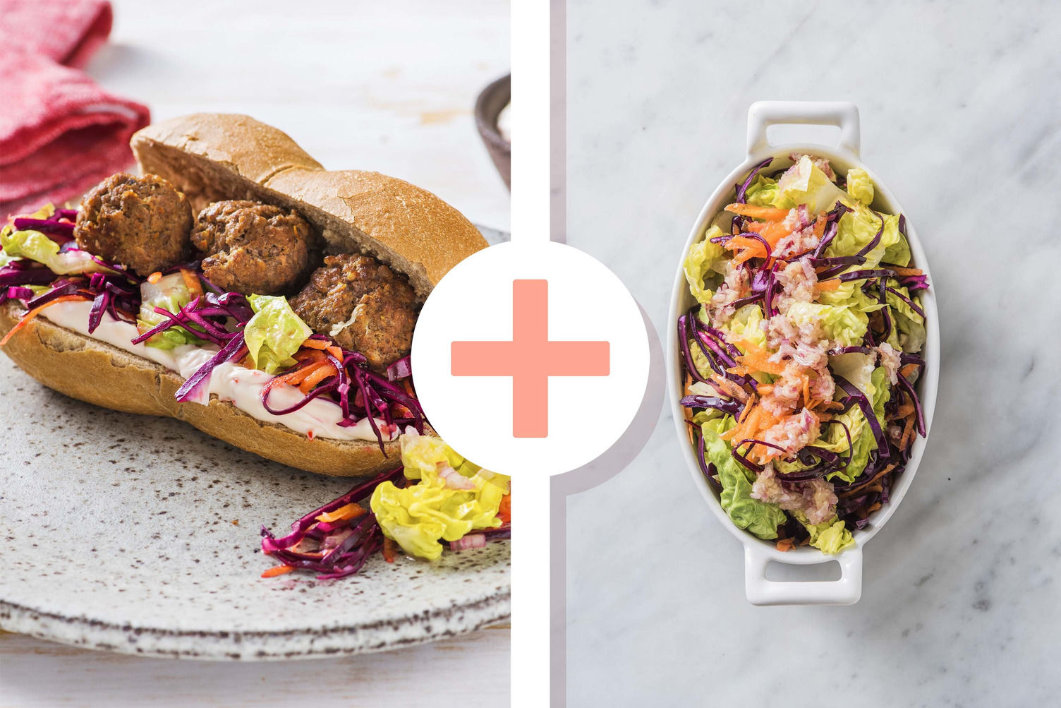 Double veggie - Bánh mì met gehaktballetjes Recept | HelloFresh