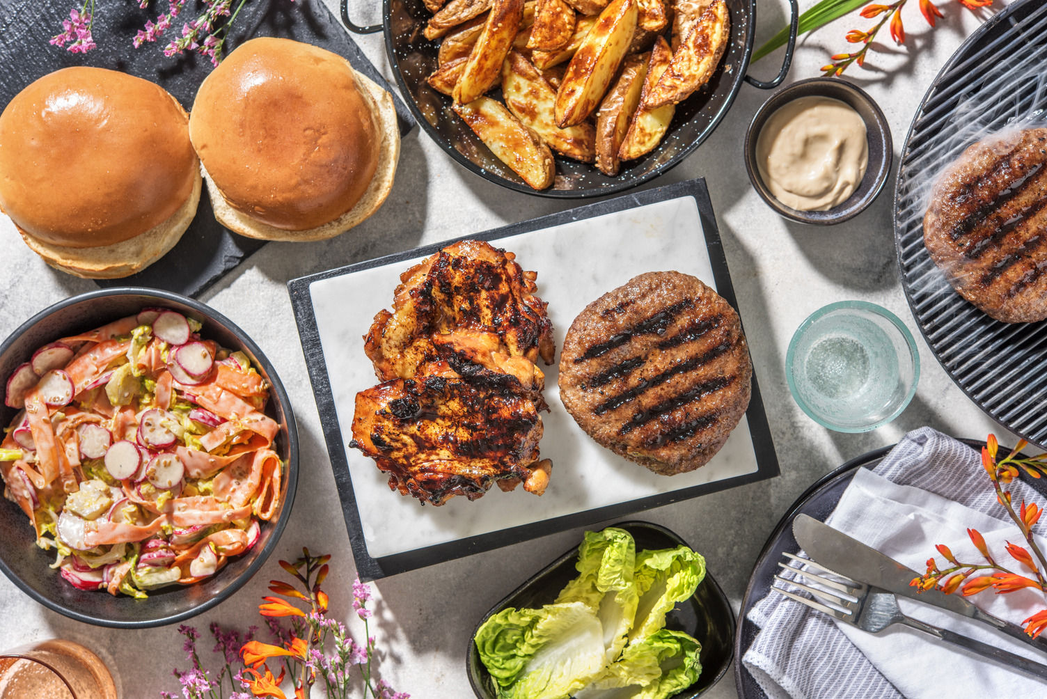 Bulgogi Burger and Sticky BBQ chicken Recipe | HelloFresh