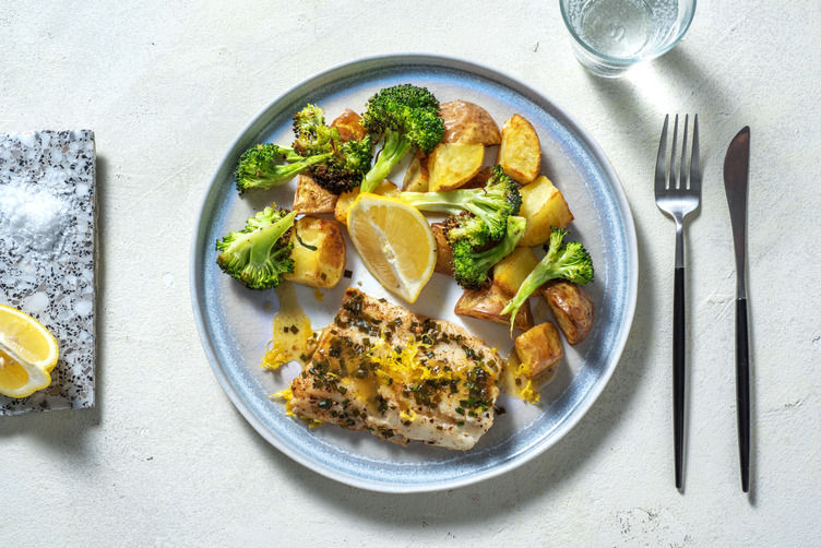 Hake in Garlic Chive Butter Recipe | HelloFresh
