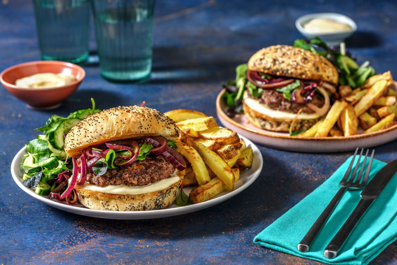 Hamburger et frites maison Recette | HelloFresh