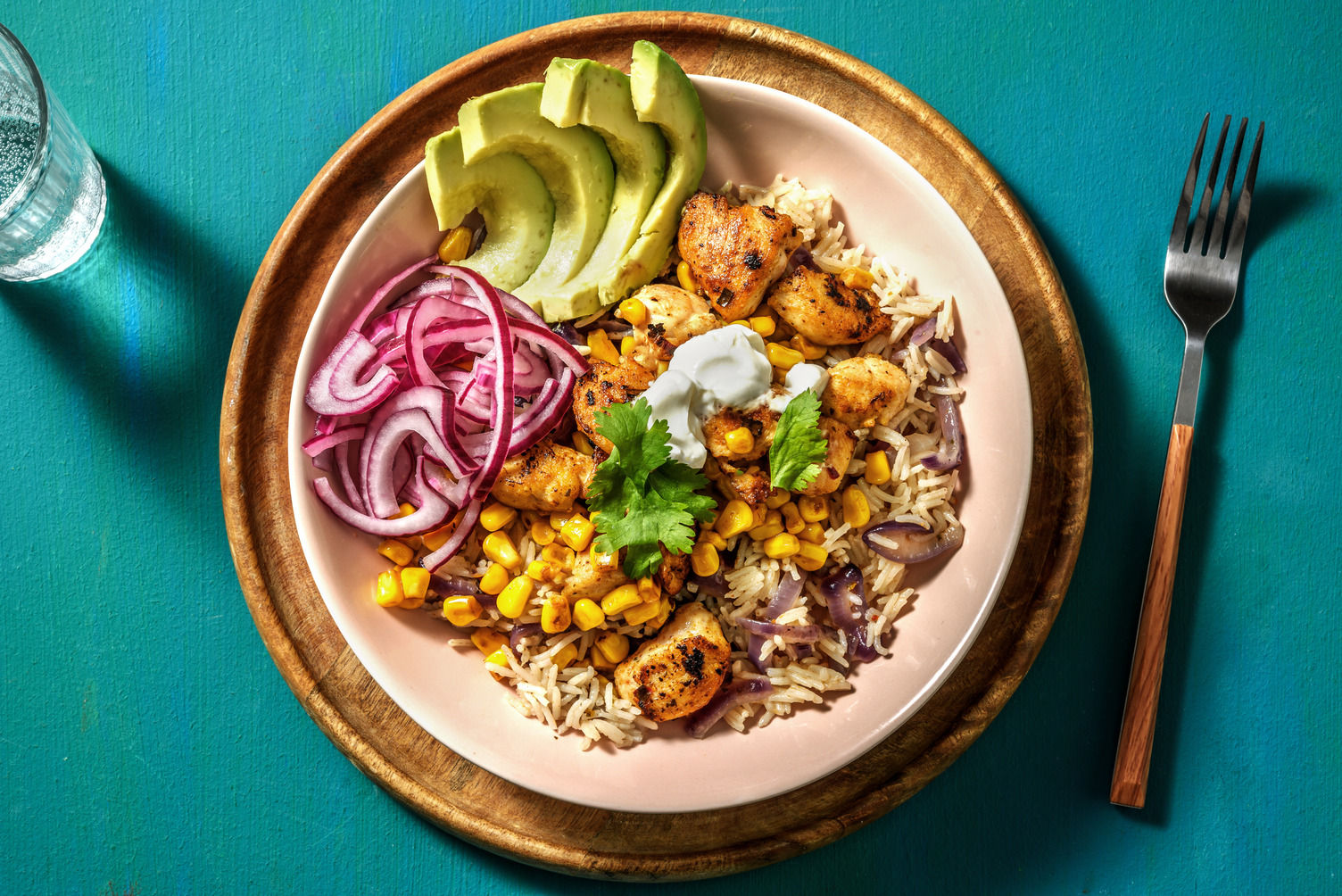 Burrito bowl tex-mex au poulet Recette | HelloFresh