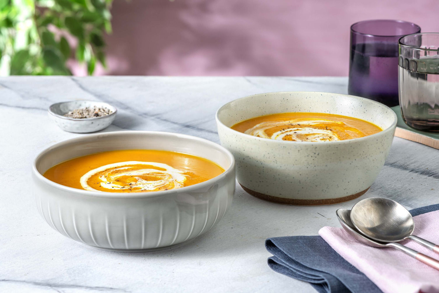 Potage réconfortant à la courge Butternut Recette | HelloFresh