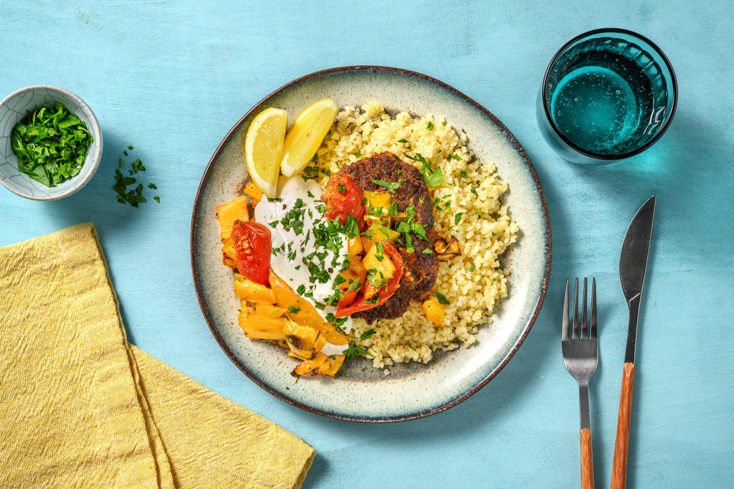 Medelhavs-inspirerad biff Recept | HelloFresh