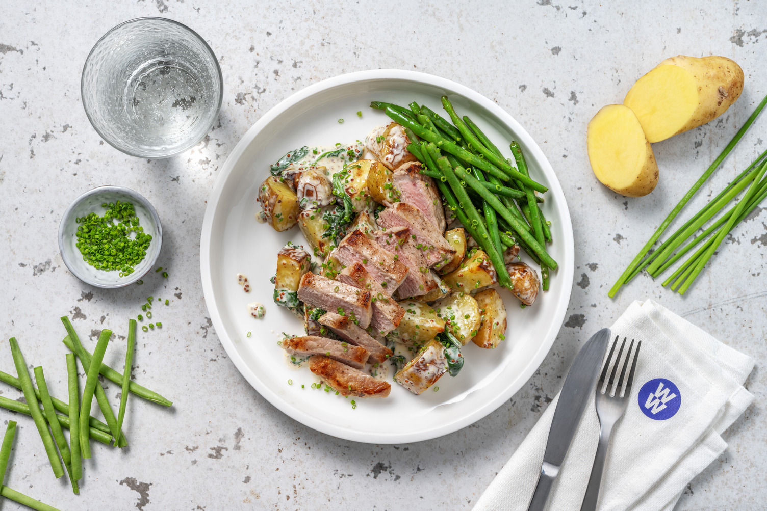 Pan-Fried Pork Loin with Creamy Mustard Sauce Recipe | HelloFresh