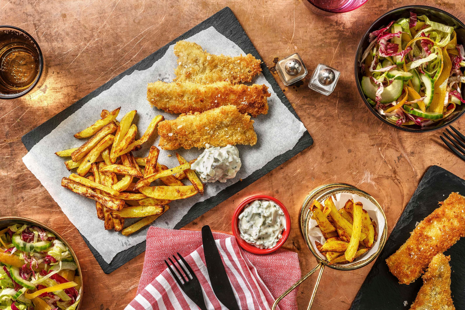 Zalm fish & chips Recept | HelloFresh
