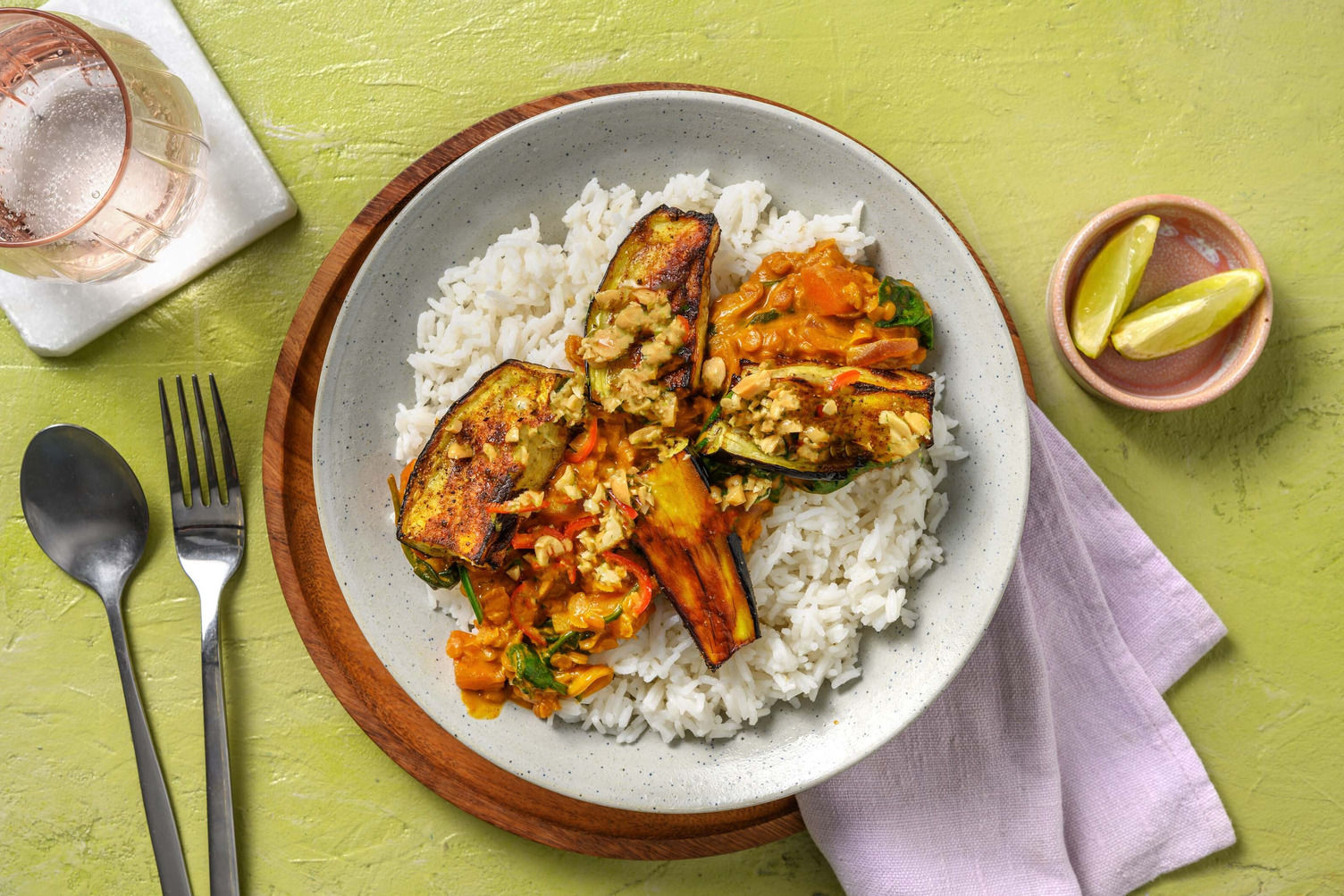Lentil curry and baked aubergine | HelloFresh
