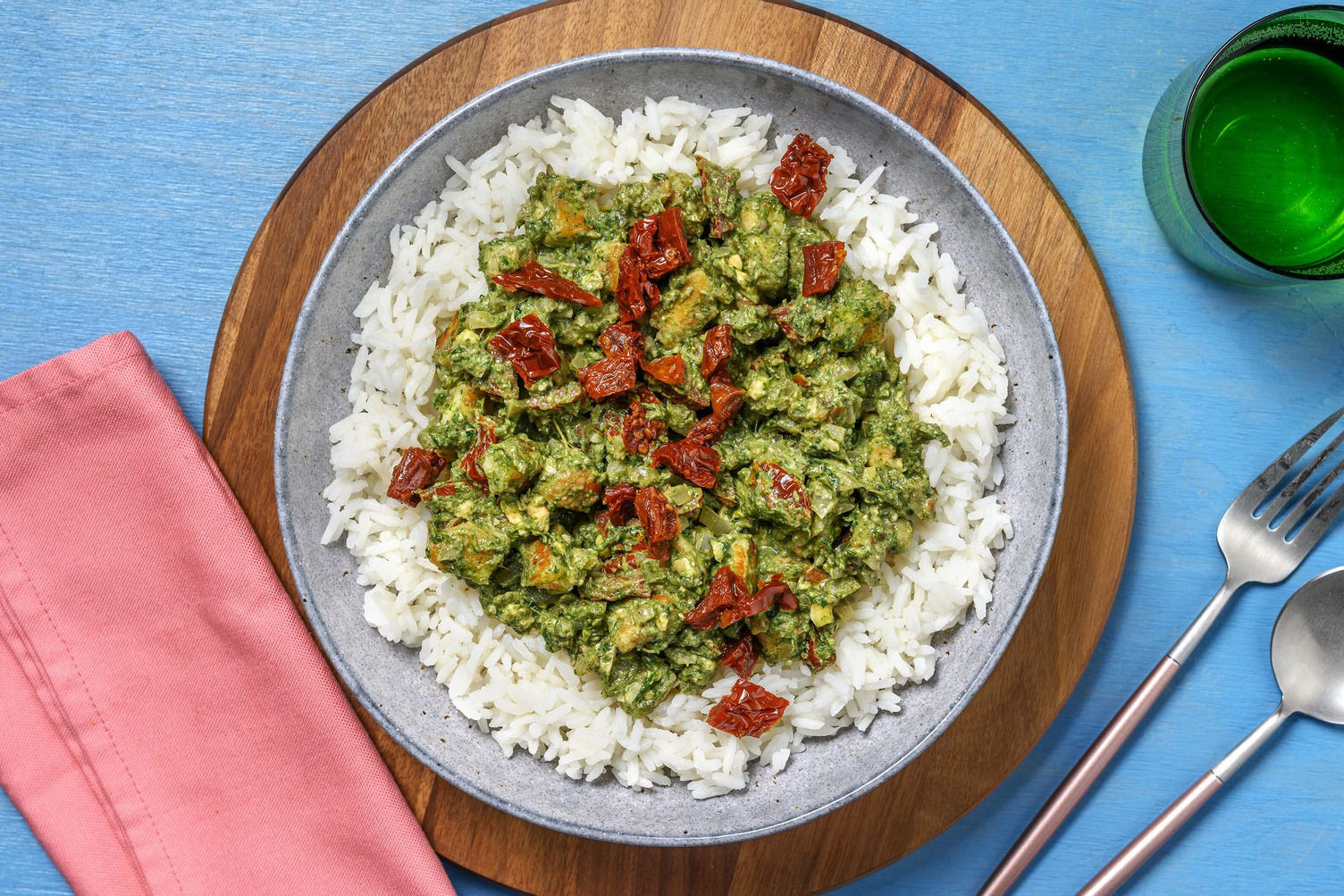 Palak paneer : fromage indien & épinards Recette | HelloFresh