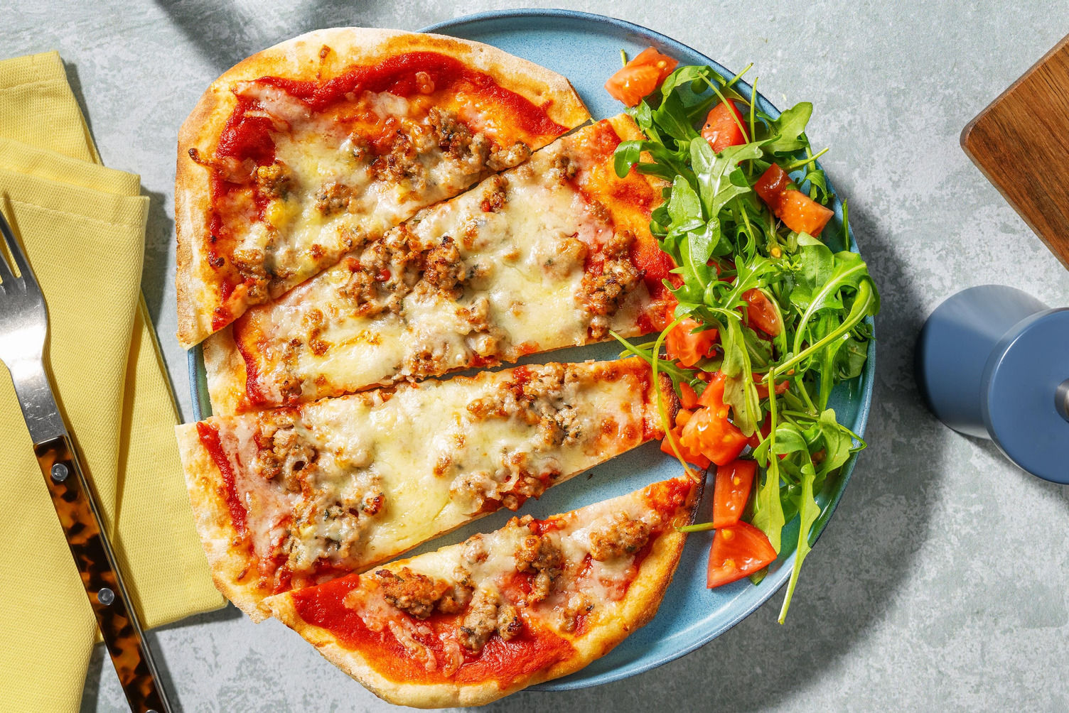 Italian Inspired Sausage Naanizza Recipe | HelloFresh
