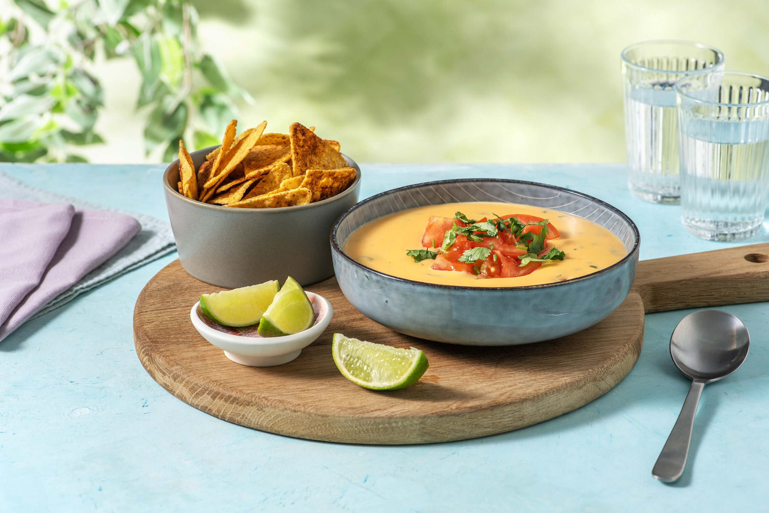 DIY Queso and Spiced Chips Recipe | HelloFresh