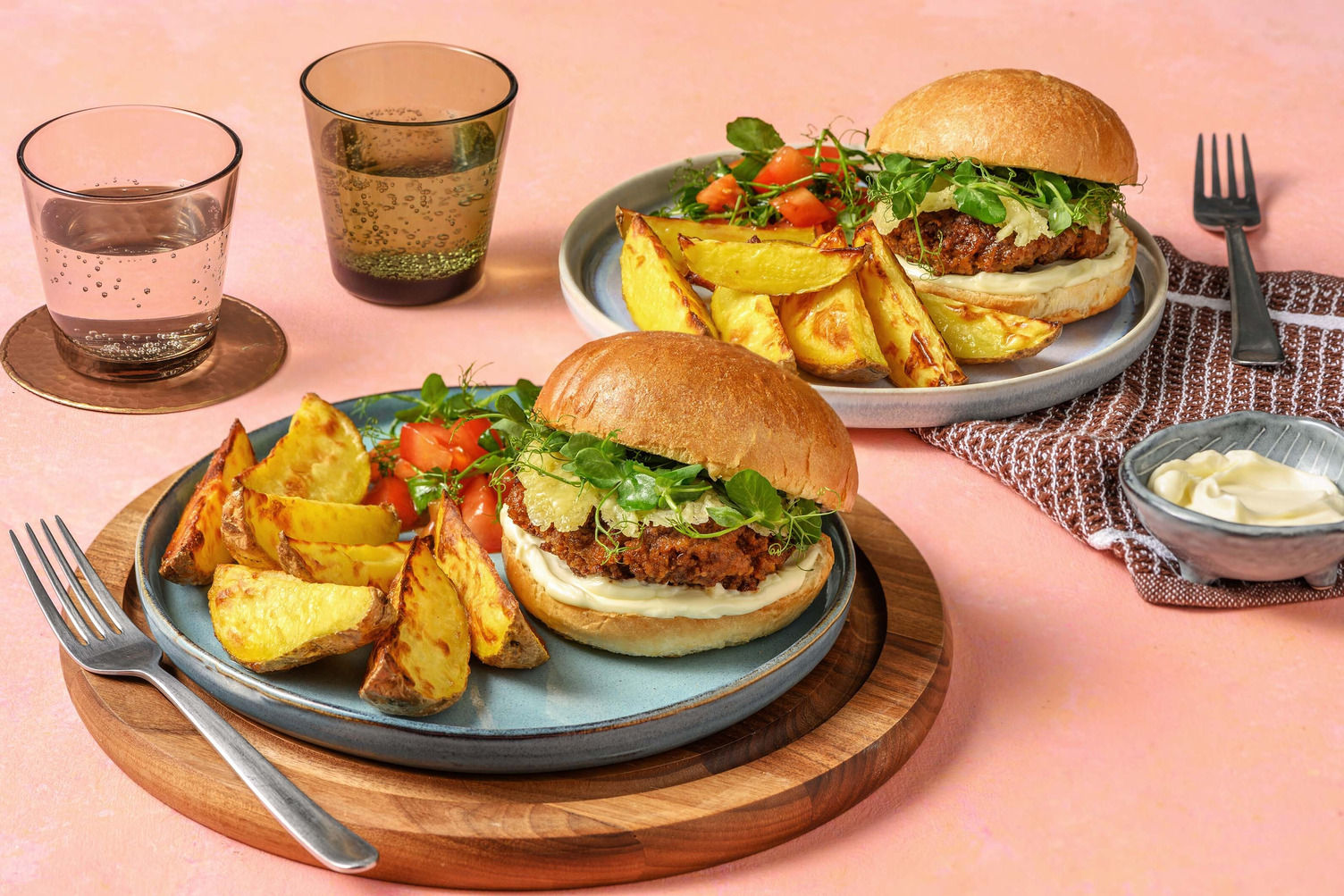 Cheesy Melt in the Middle Beef Burger Recipe | HelloFresh