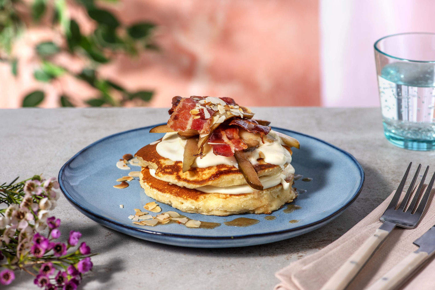 Buttery Honey and Cinnamon Pear Pancakes Recipe | HelloFresh
