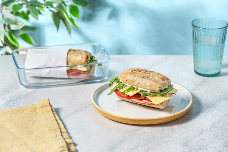 Deli Style Smoked Ham, Chorizo and Cheddar Roll Recipe | HelloFresh