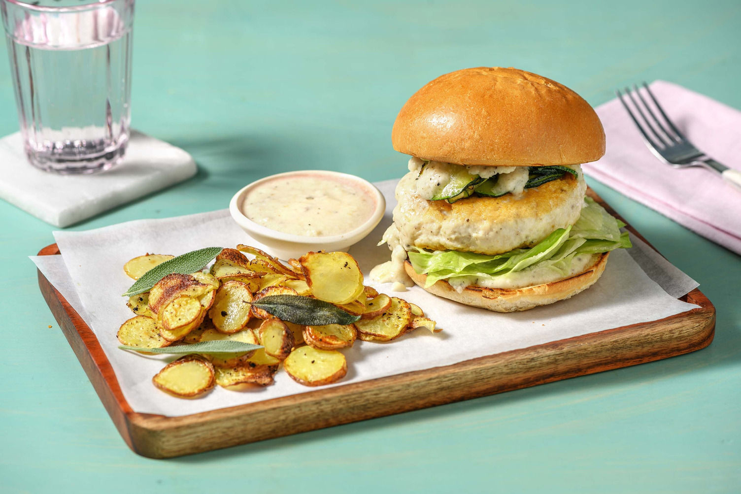 Burger di pollo "cacio e pepe" | HelloFresh