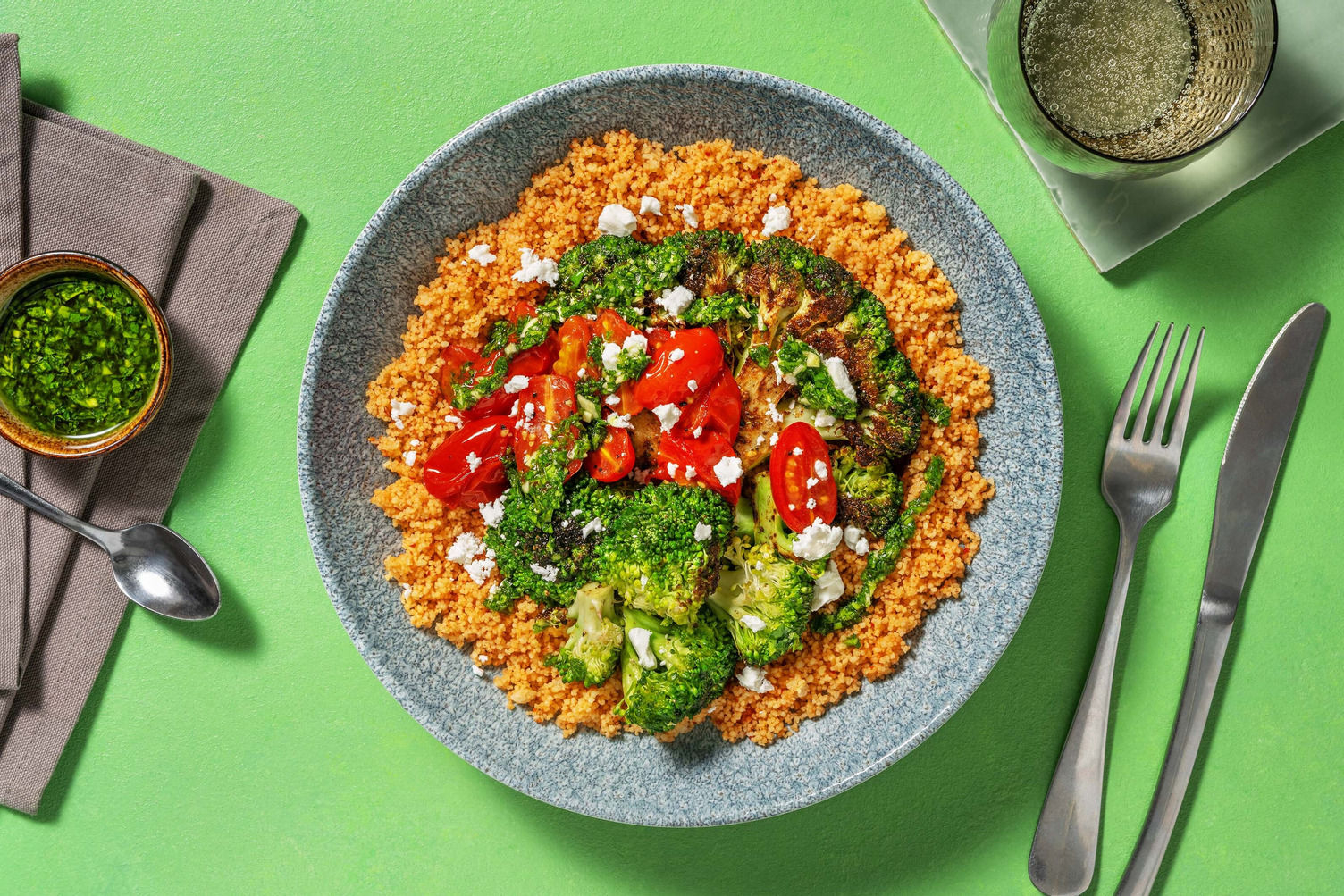 Roasted Broccoli Steaks and Salsa Verde Recipe | HelloFresh