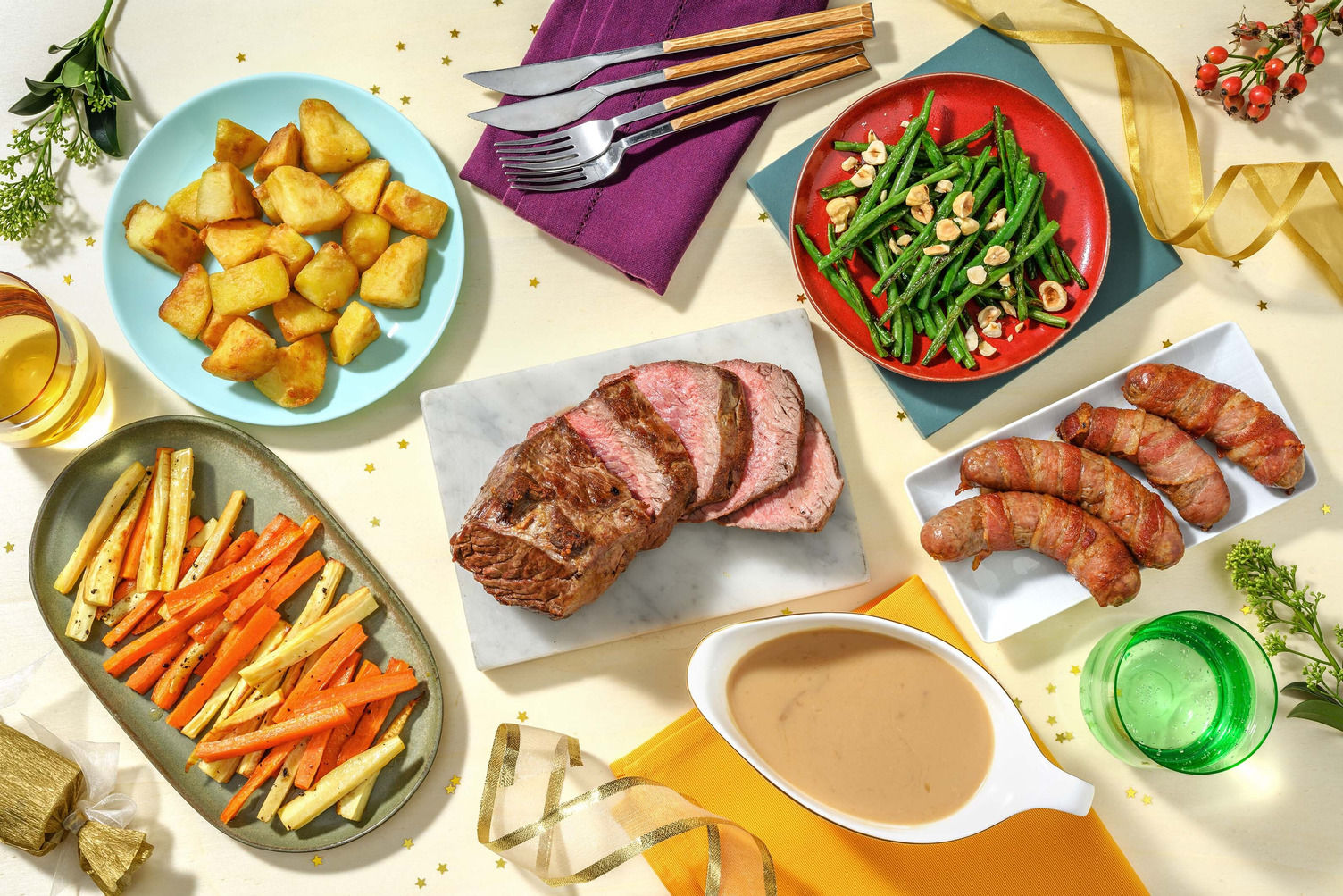 Christmas Roast Beef and Big Pigs in Blankets Recipe | HelloFresh