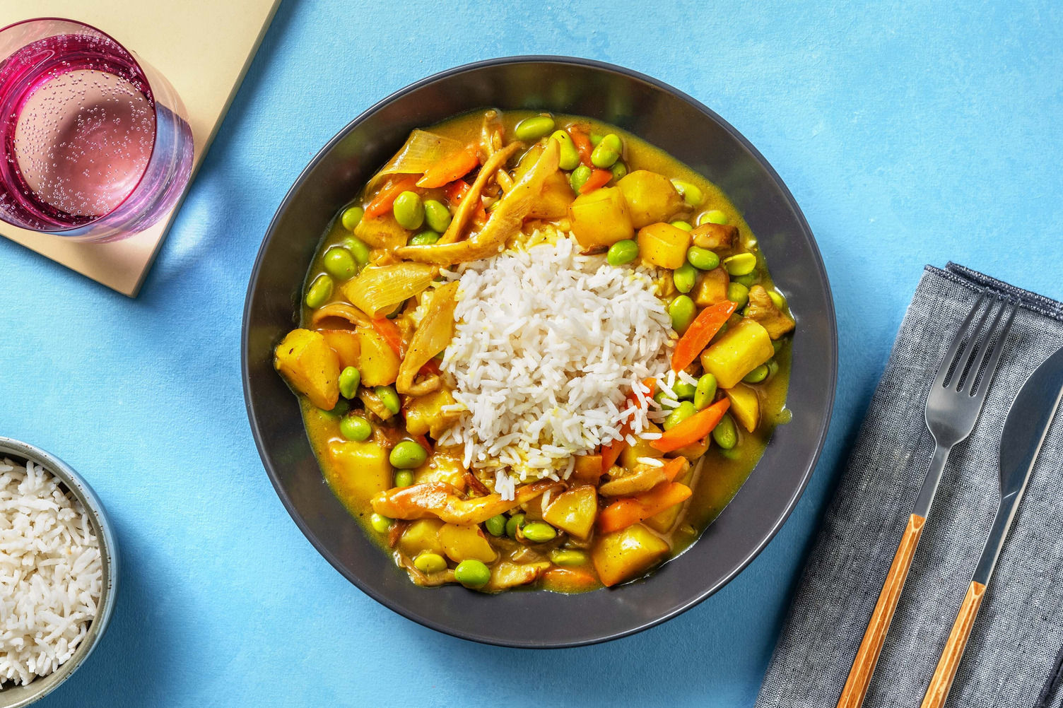Curry con edamame e funghi shiitake | HelloFresh
