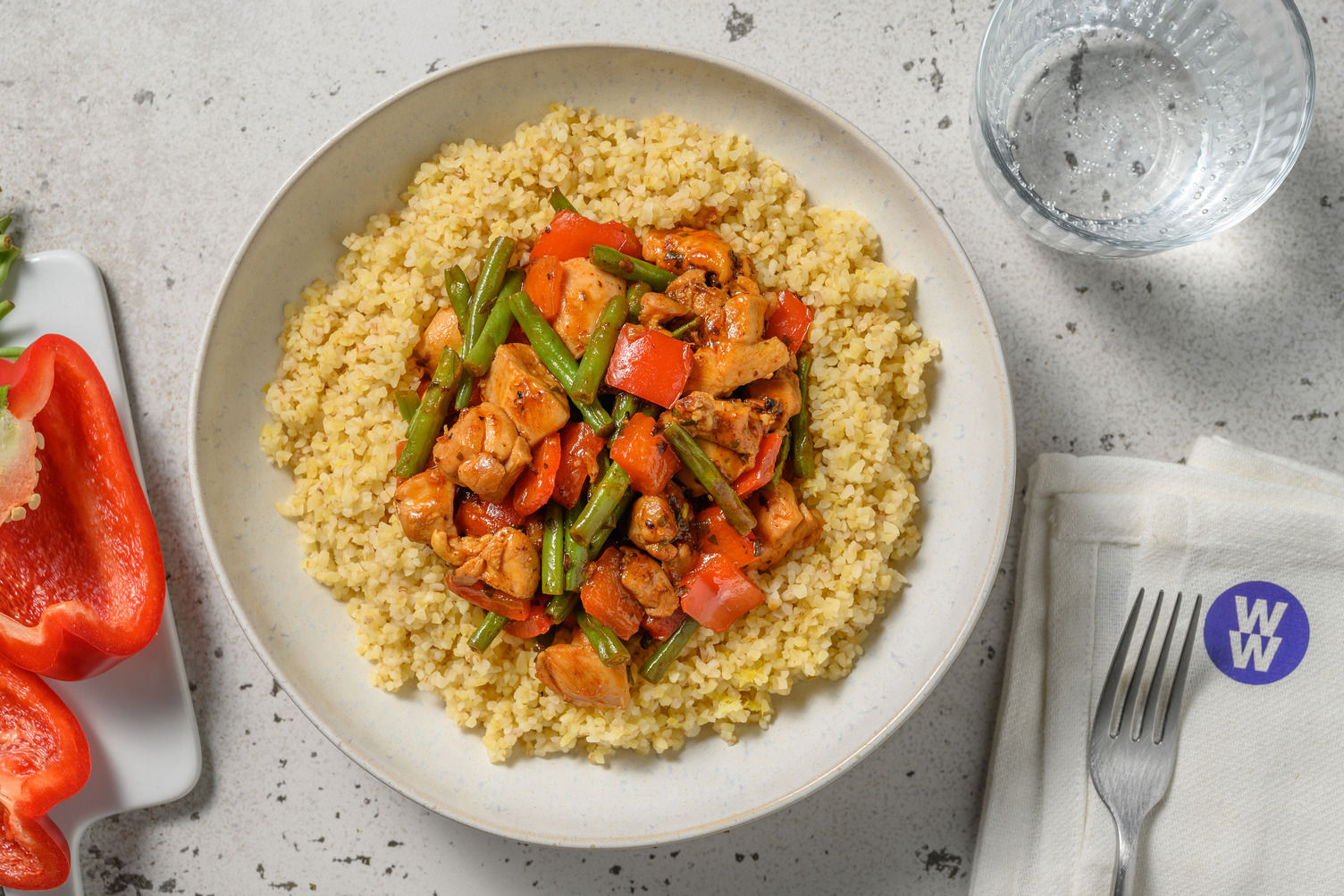 Spiced Tomato Chicken on Zesty Bulgur Recipe | HelloFresh
