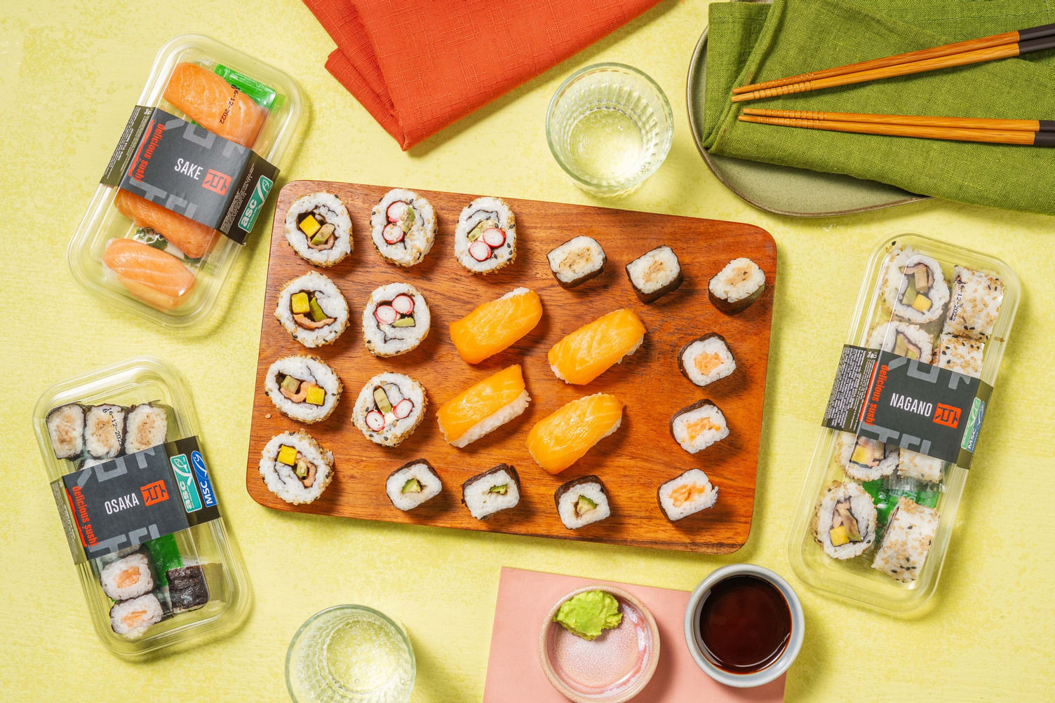 Sushi trio - Osaka, Nagano & Sake Recept | HelloFresh