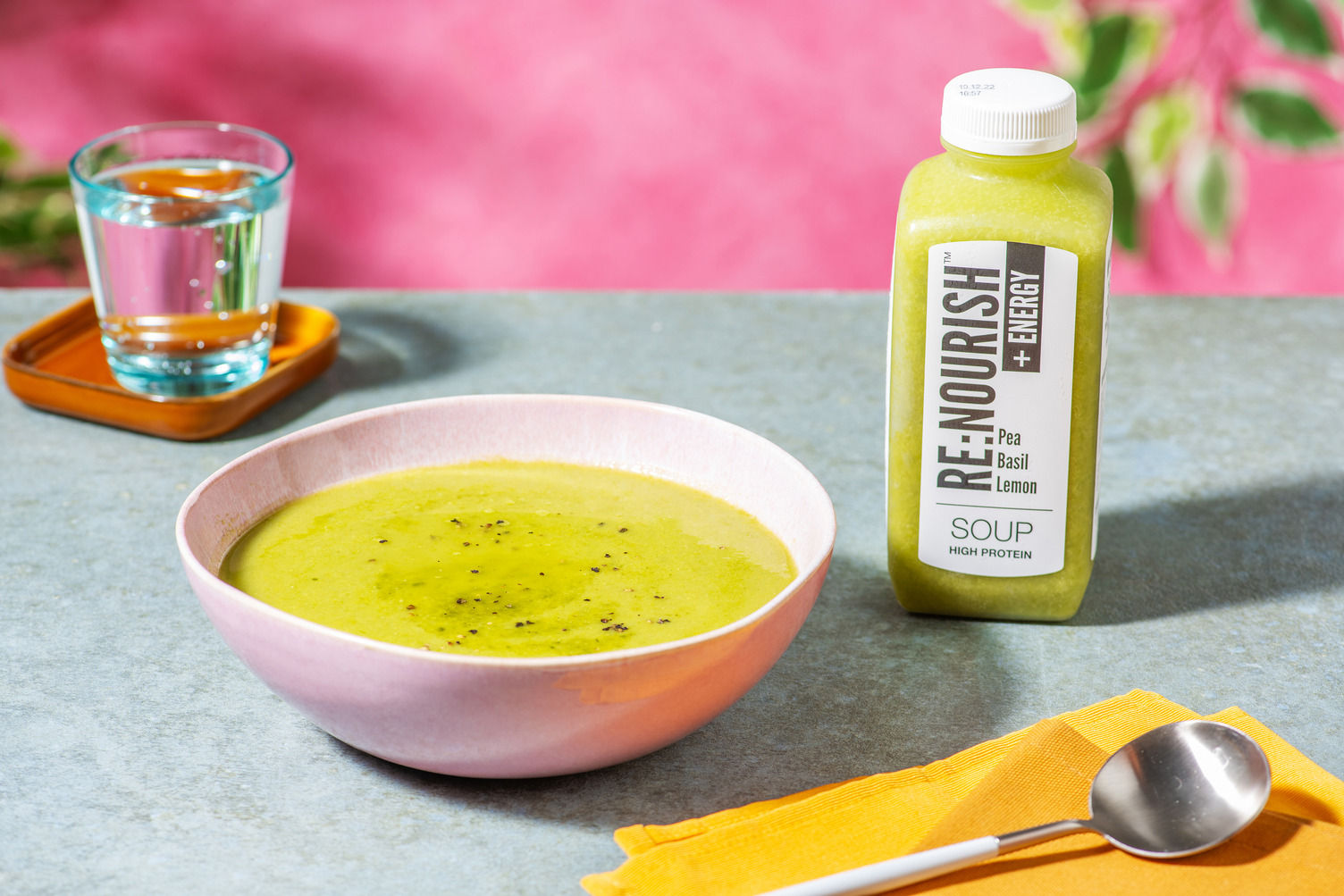 Re:Nourish Energy - Pea, Basil and Lemon Soup Recipe | HelloFresh