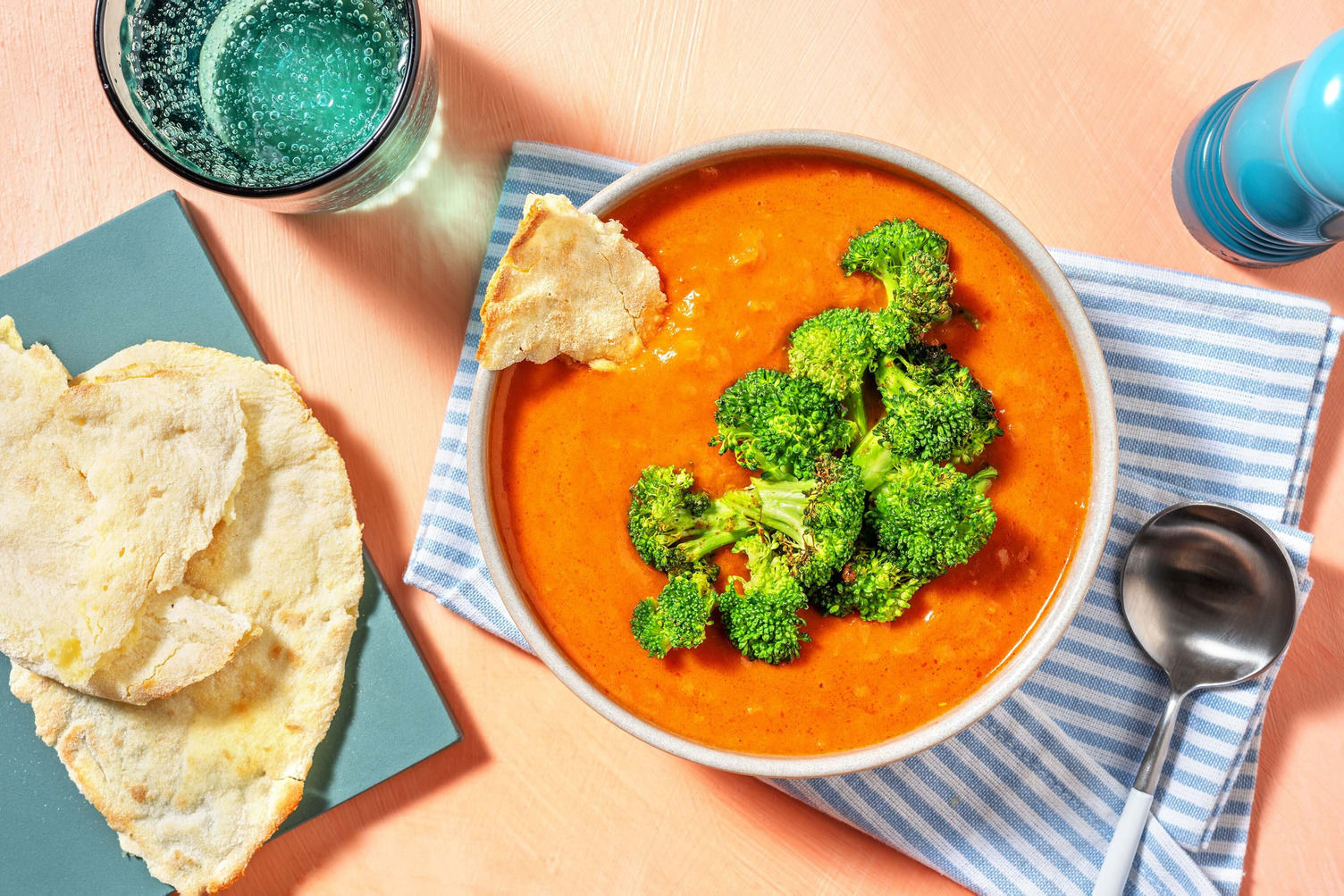Mulligatawny Style Soup and Spiced Broccoli Recipe | HelloFresh