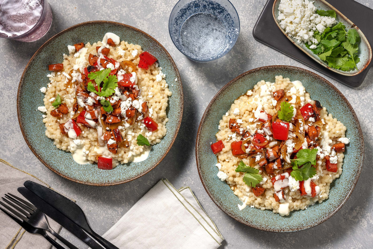 Smokey chorizo pearl couscous bowl | HelloFresh