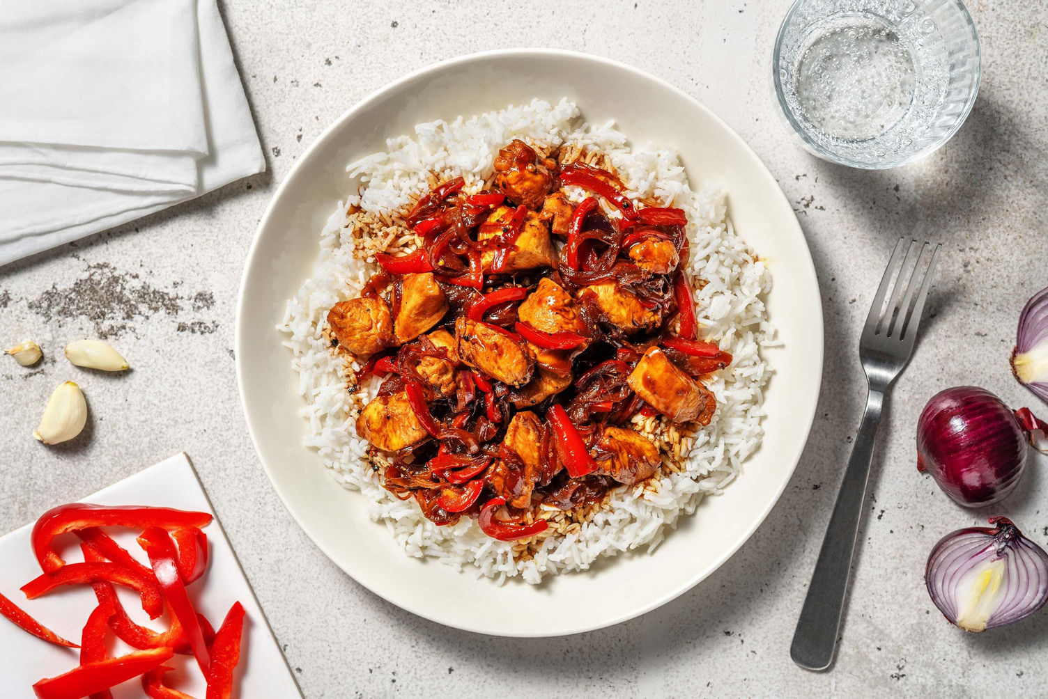 Sweet and Sticky Chicken on Rice Recipe | HelloFresh