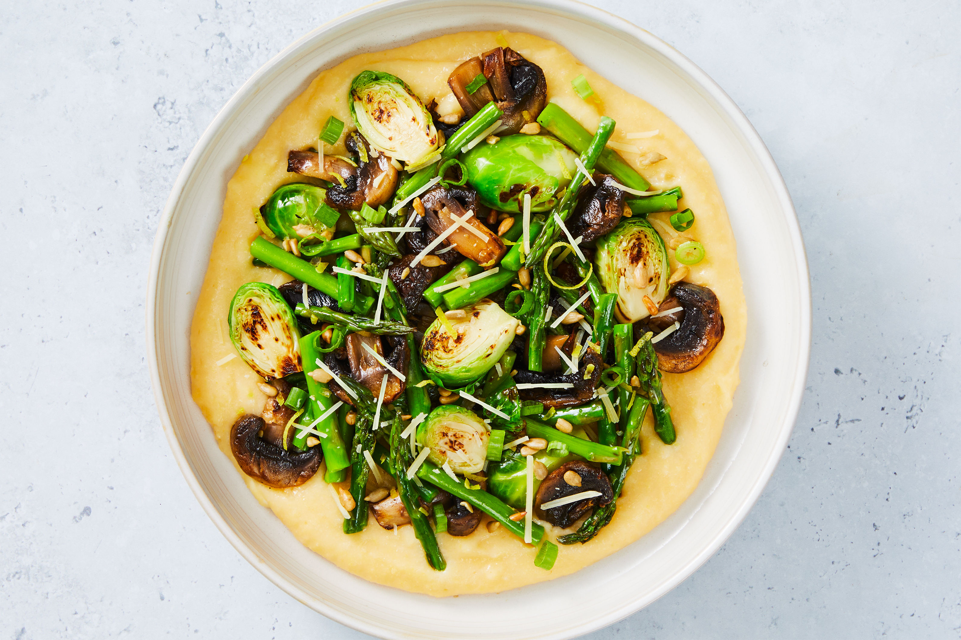 Harvest Creamy Parmesan Polenta Bowls & Steak Recipe | HelloFresh
