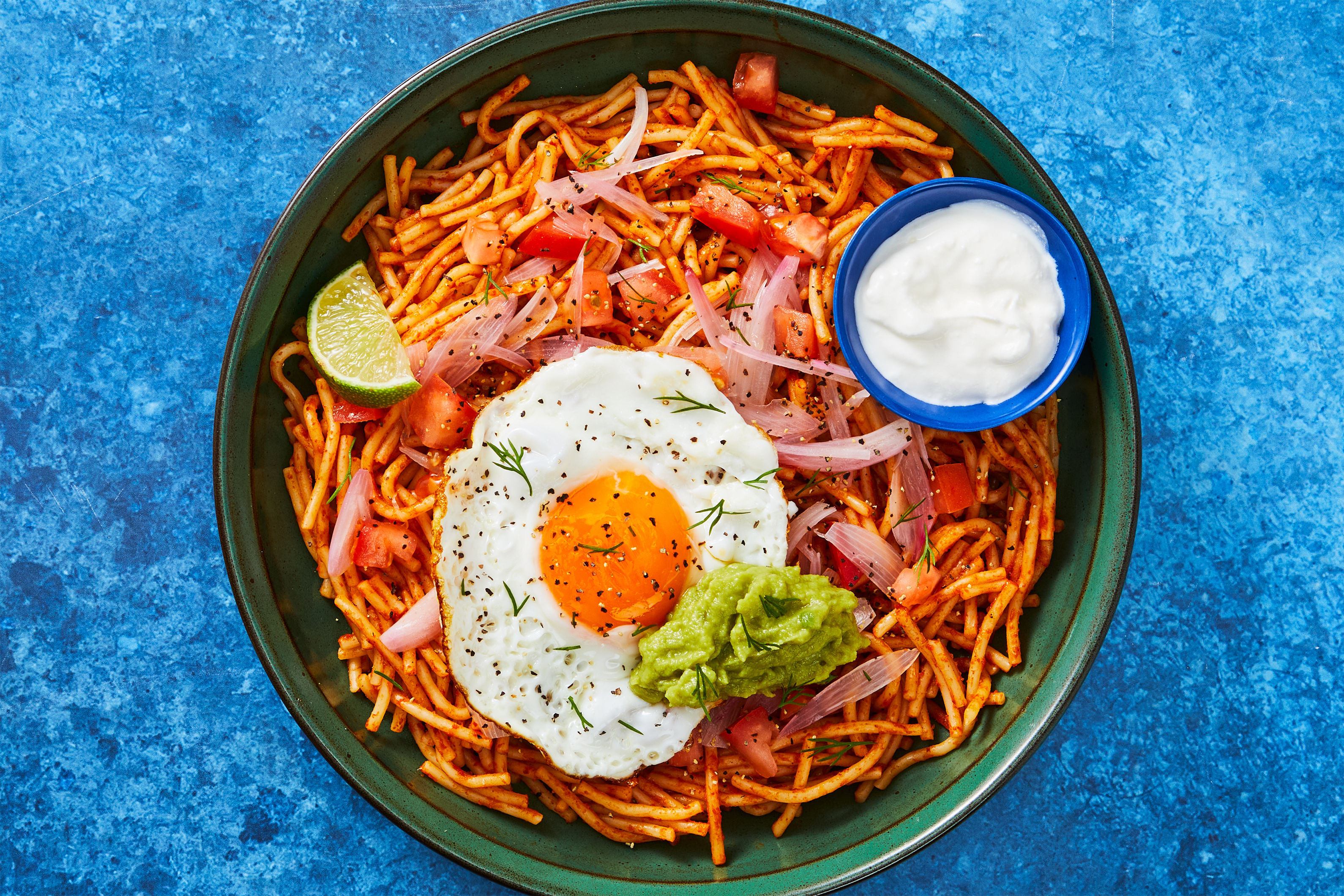 Fideo Seco with Chicken & a Fried Egg Recipe | HelloFresh