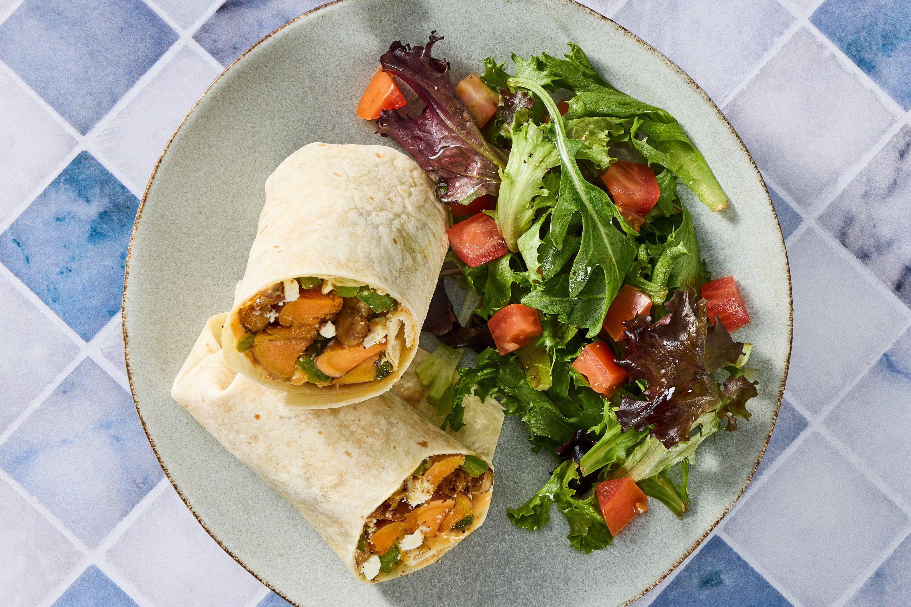 Turkish-Spiced Chickpea & Feta Wraps Recipe | HelloFresh