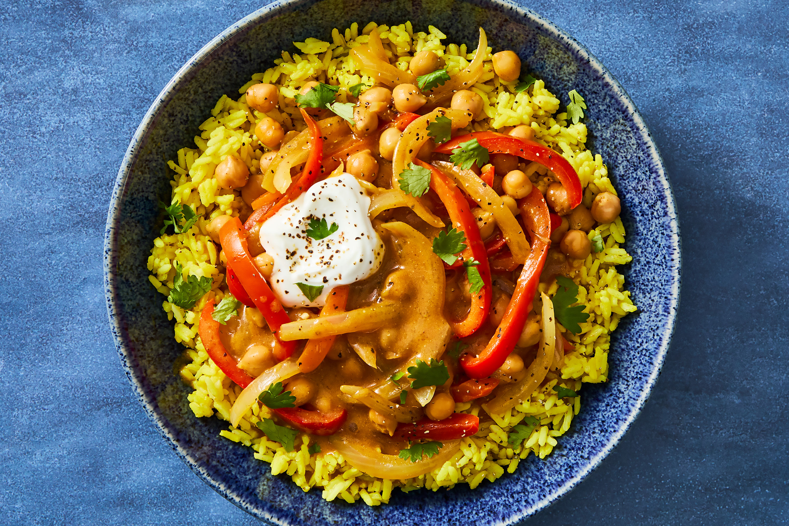 Coconut Chickpea Curry & Golden Fenugreek Rice Recipe | HelloFresh