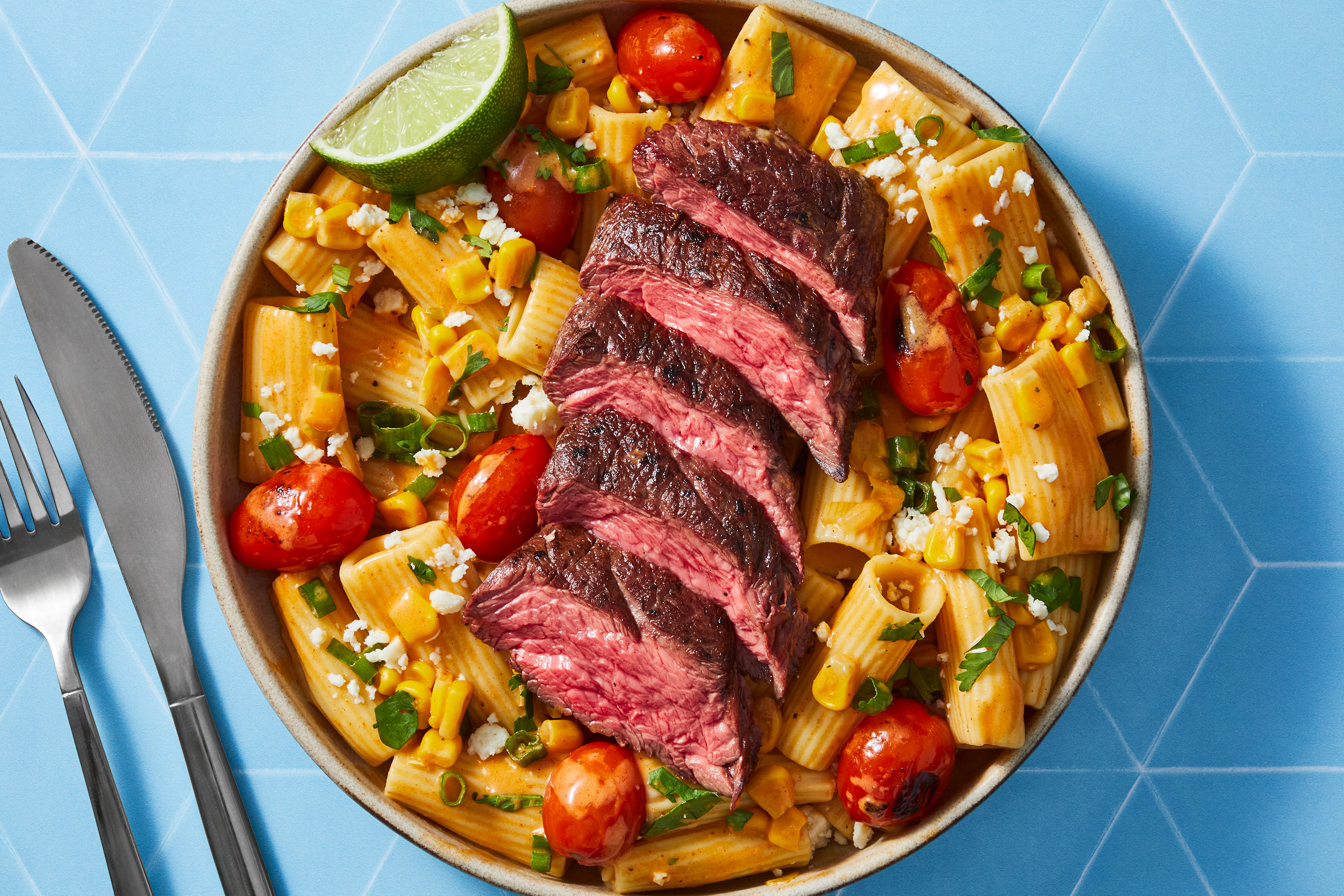 Creamy Tex-Mex Steak Rigatoni Recipe | HelloFresh