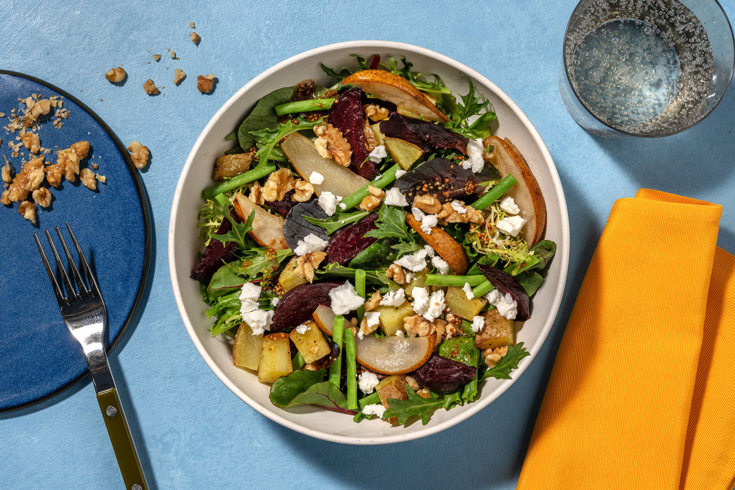 Roasted Pear, Beetroot & Greek Style Cheese Salad Recipe | HelloFresh