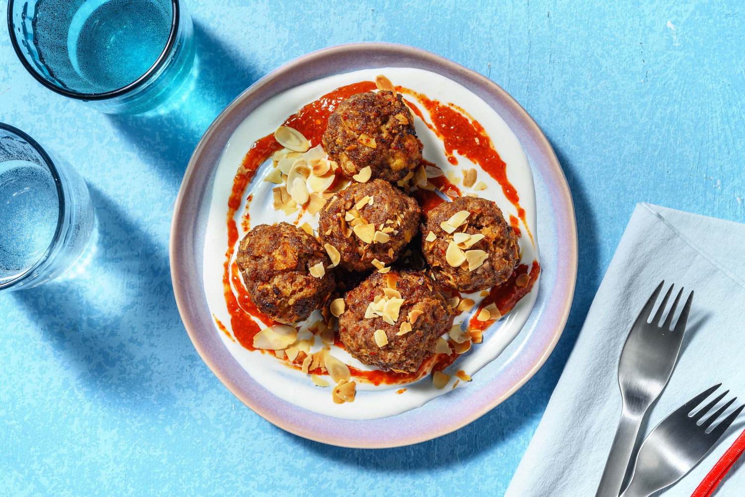 Spiced Honey-Harissa Lamb Meatball Bites Recipe | HelloFresh