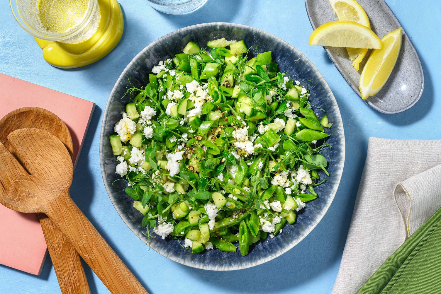 Zesty Greek Style Cheese Side Salad Recipe | HelloFresh
