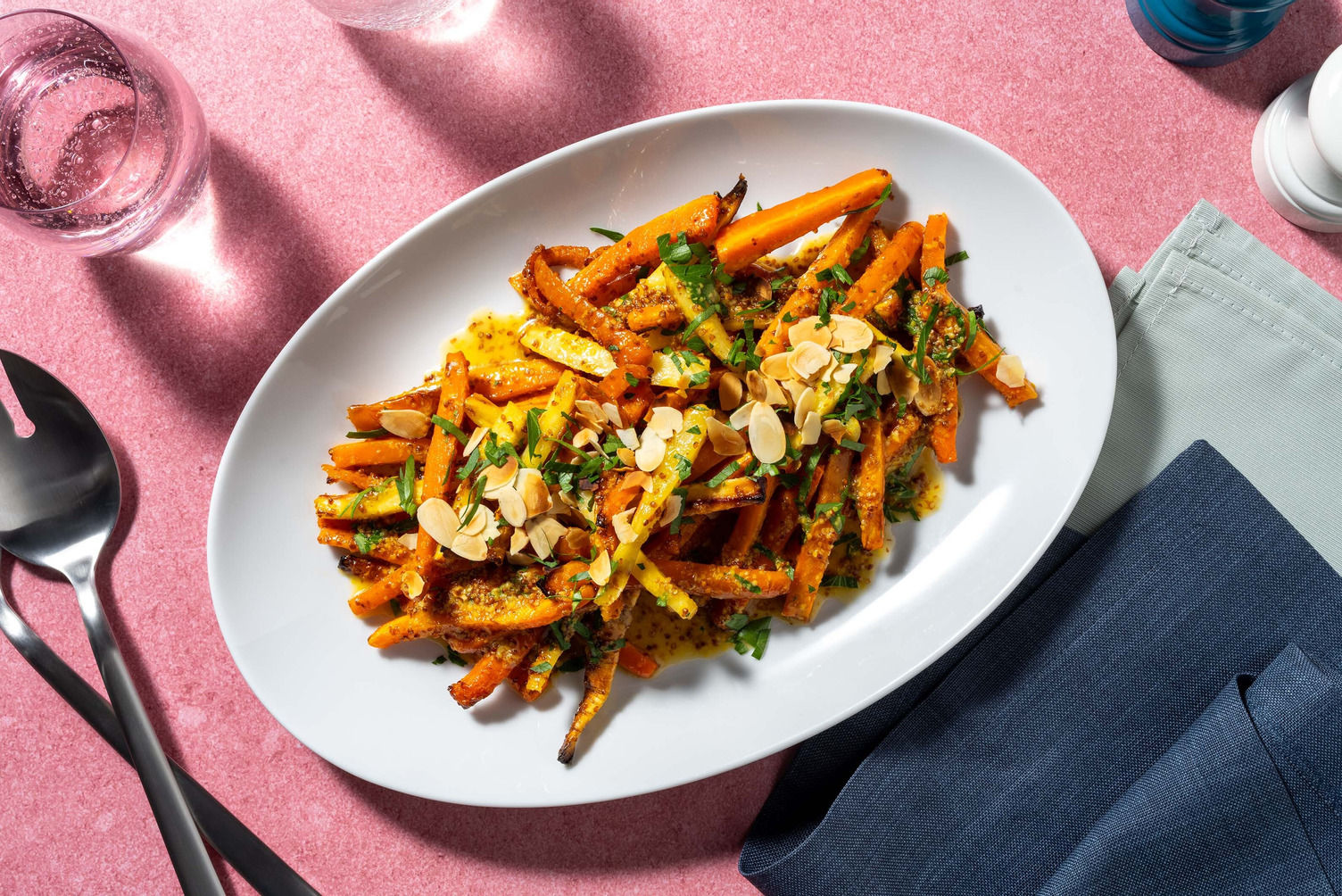 Sweet and Sticky Honey Orange Root Veg Recipe | HelloFresh
