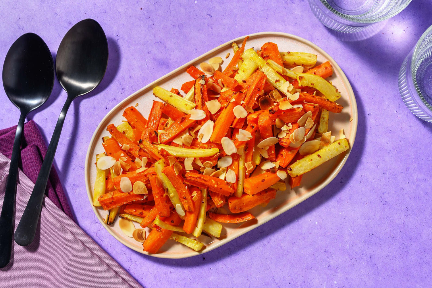Sweet and Sticky Honey Orange Root Veg Recipe | HelloFresh