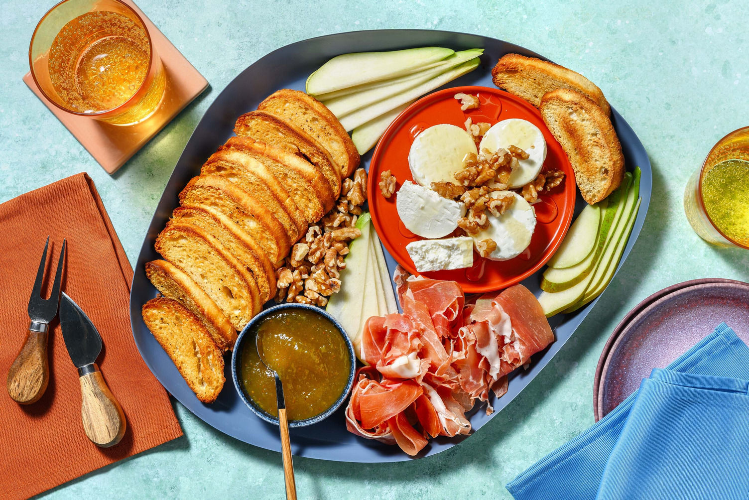 Serrano Ham & Goat's Cheese Charcuterie Board Recipe | HelloFresh