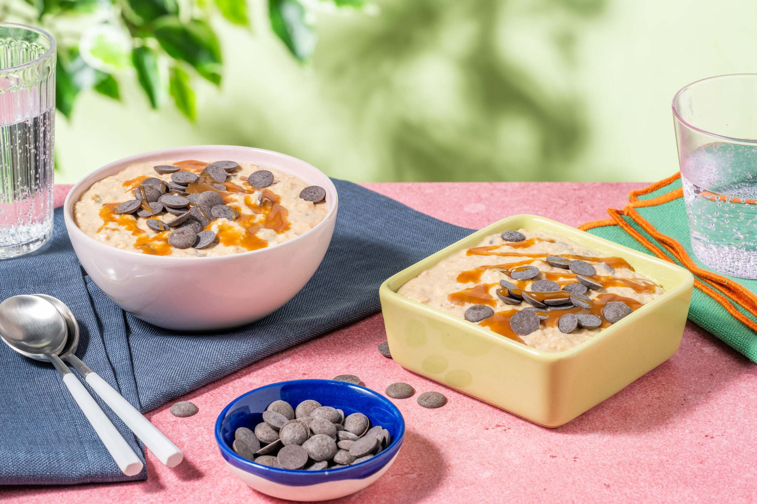 Chocolate Chip and Speculoos Overnight Oats Recipe | HelloFresh